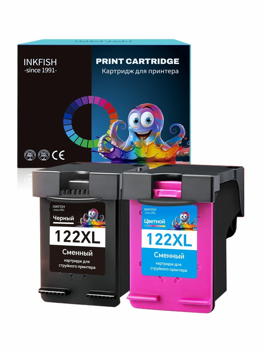 Комплект картриджей HP 122 XL (черный + цветной) для HP DeskJet 1000 1050 2000 2050 3000 3050