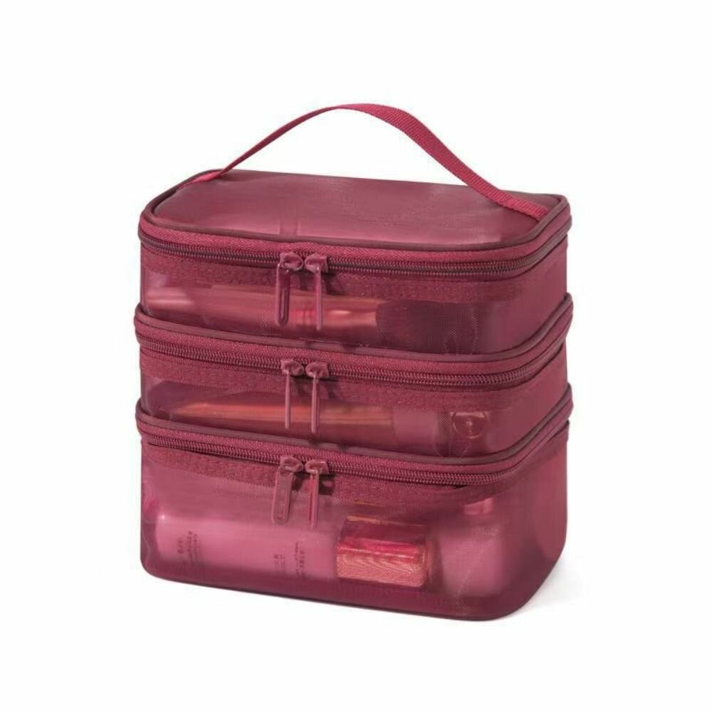 Косметичка ширина: 13 см., высота: 20 см., , red