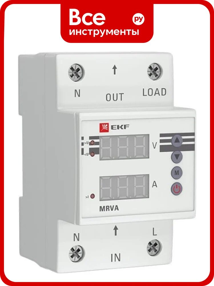 Реле напряжения и тока с дисплеем EKF MRVA 50A PROxima MRVA-50A