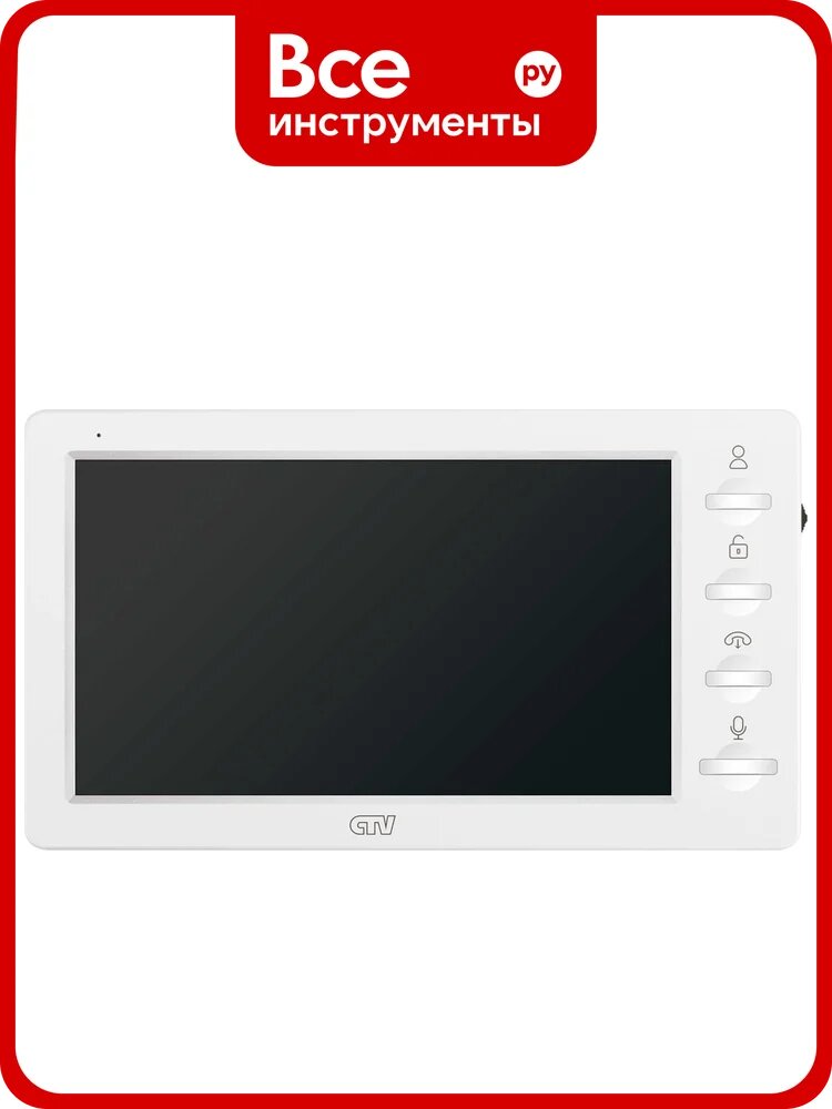 Монитор видеодомофона CTV M3702 Gamma W, формата AHD с IPS экраном 7, со встроенным источником питания, белый