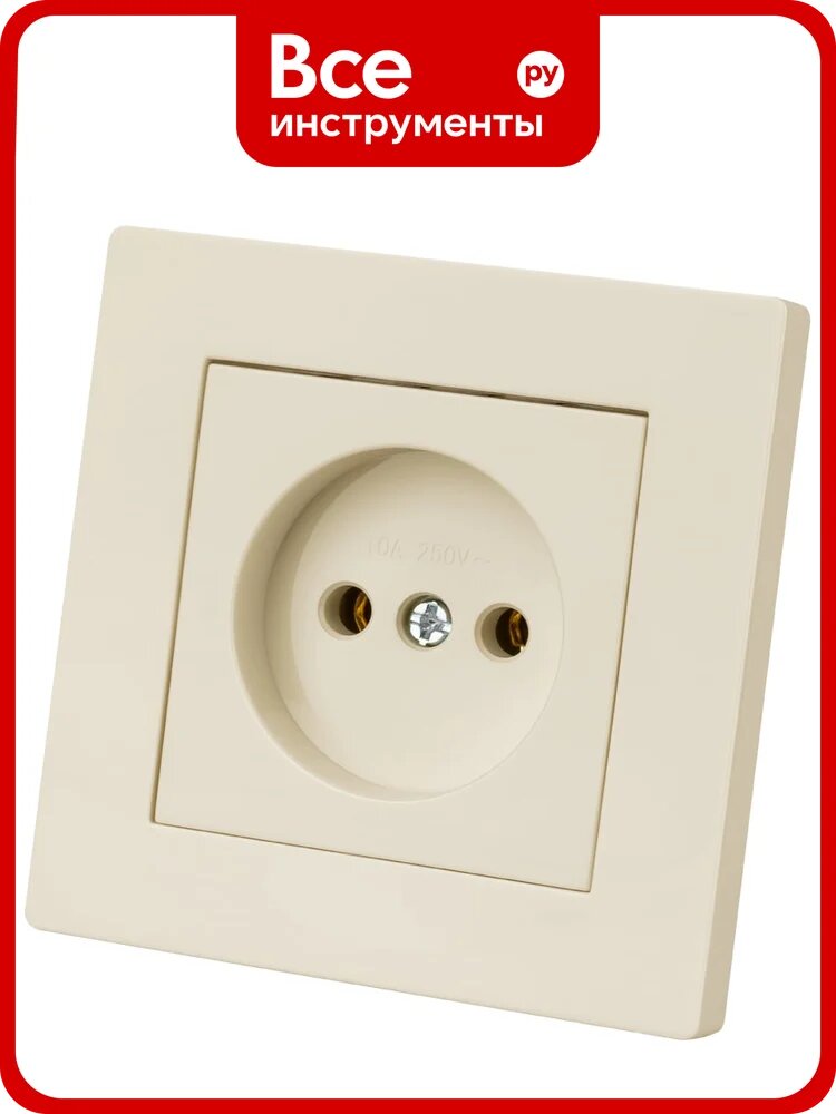 Розетка TDM ELECTRIC 2п 10А 250В слоновая кость "сенеж" SQ1816-0130