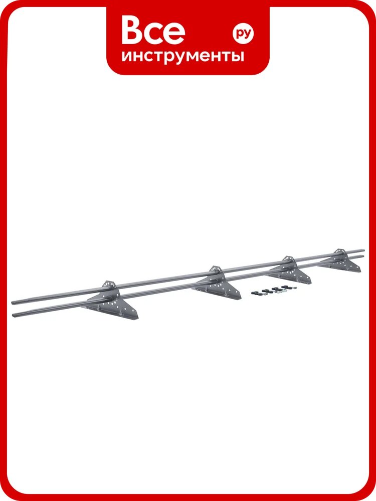 Снегозадержатель Grand Line NEW, трубчатый, оцинкованный, RAL 9006