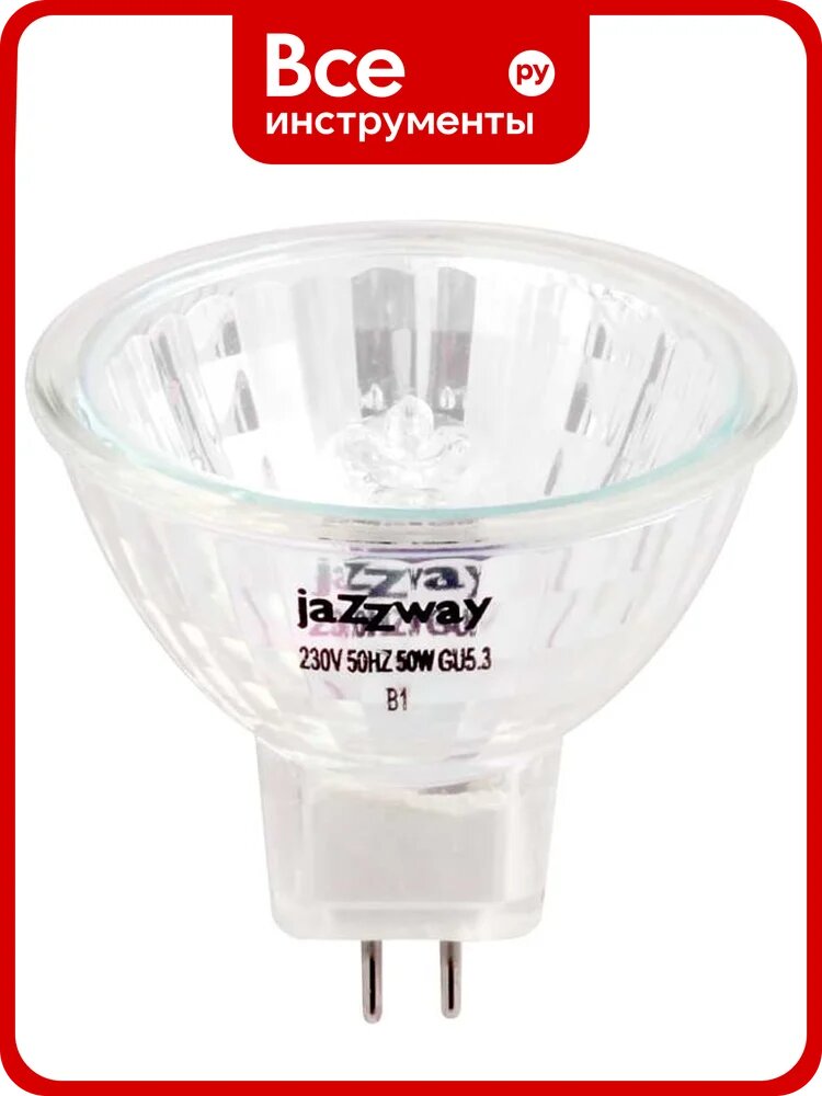 Галогенная лампа Jazzway PH-JCDRC 50Вт 230В 36град. GU10 2000ч 3322434, со световым отражателем, для общего освещения