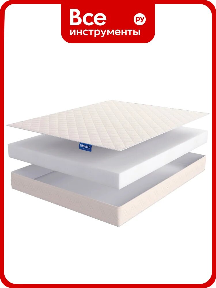 Матрас Lineaflex Armory 80x200 см, ортопедический анатомический двусторонний средняя жесткость, без пружин, бежевого