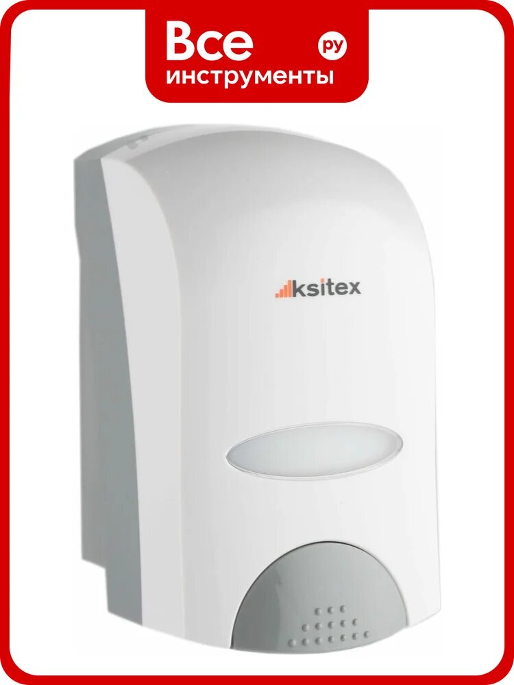 Дозатор для антисептика KSITEX DD-6010, наливной, настенный, ударопрочный пластик, 1 л