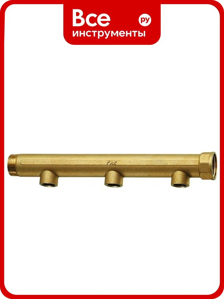 Коллектор с 3 отводами FAR 1 1/2" 1" ВР FK 3612 1121