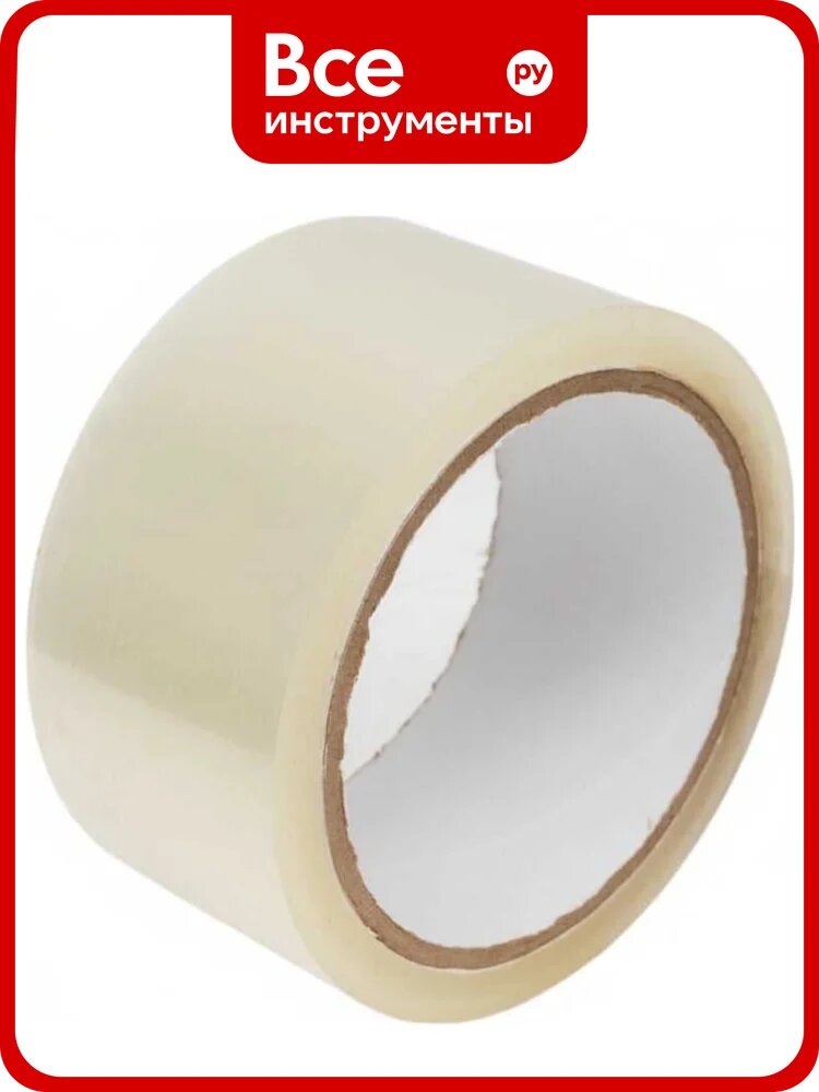 Упаковочный скотч PlasmaTec Monolit, прозрачный, односторонний, 48x50 м