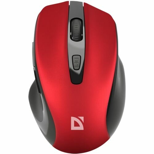 Мышь беспроводная Defender Prime MB-053 красный,6D,800-1600dpi, бесшумная