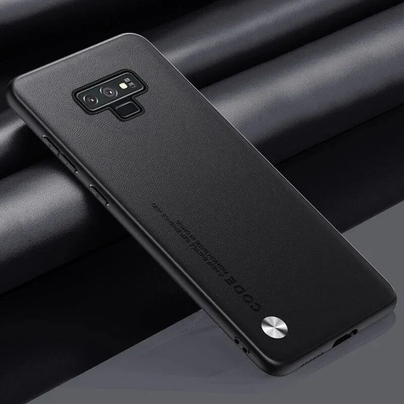Для Samsung Galaxy Note 9 кожаная защита, чехол для телефона, полиуретановая задняя крышка