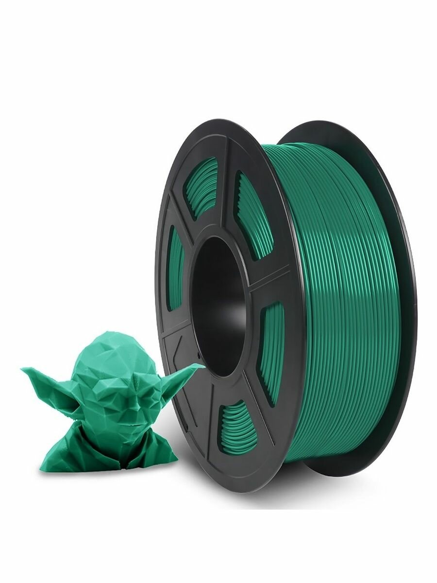 Филамент NVPRINT PLA GrassGreen для 3D печати диаметр 1.75мм длина 330 метров масса 1 кг
