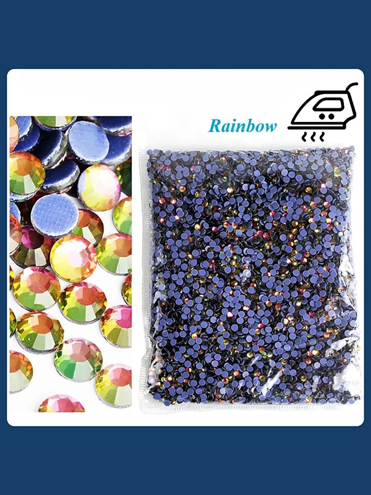 Rainbow 14400 штук SS16 крупной упаковки высококачественные DMC горячие стразы