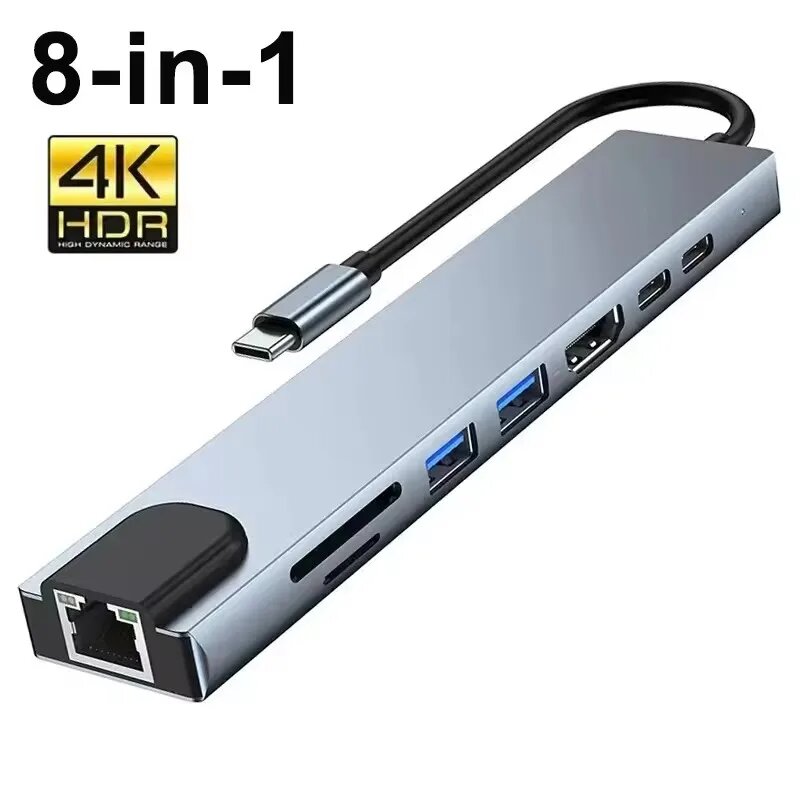 USB-C Хаб 8-в-1 для MacBook Air M1