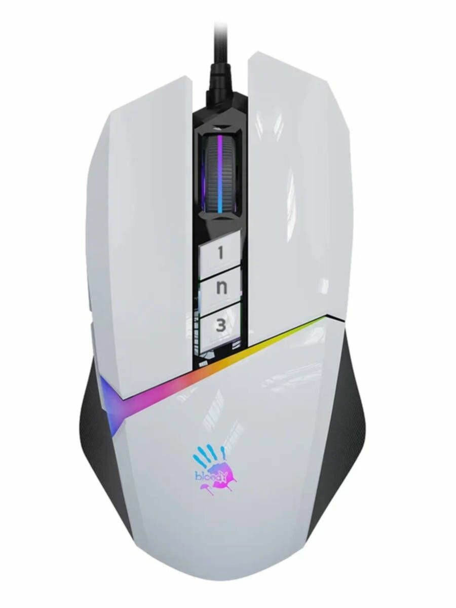 A4Tech Игровая мышь проводная, белый