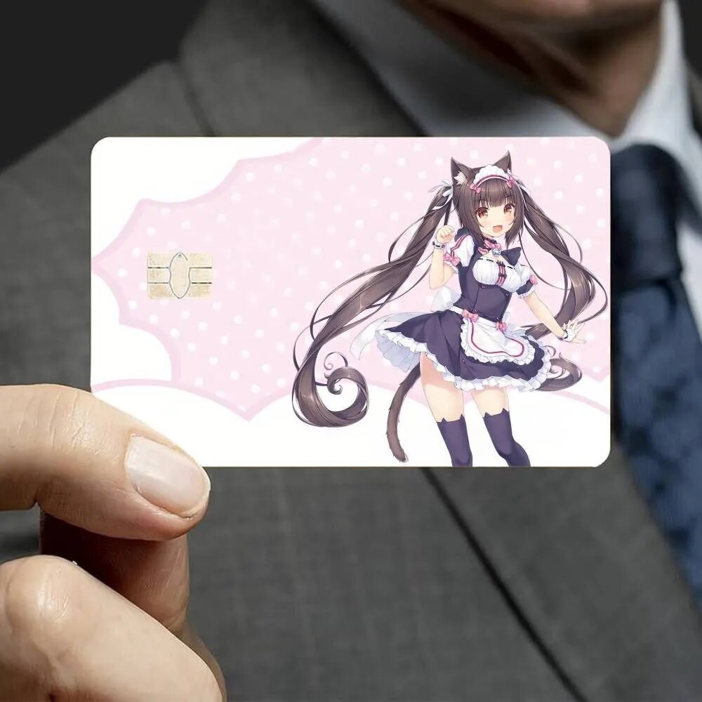 Anime Game N Nekopara Credit Декоративные наклейки для пластиковых карт