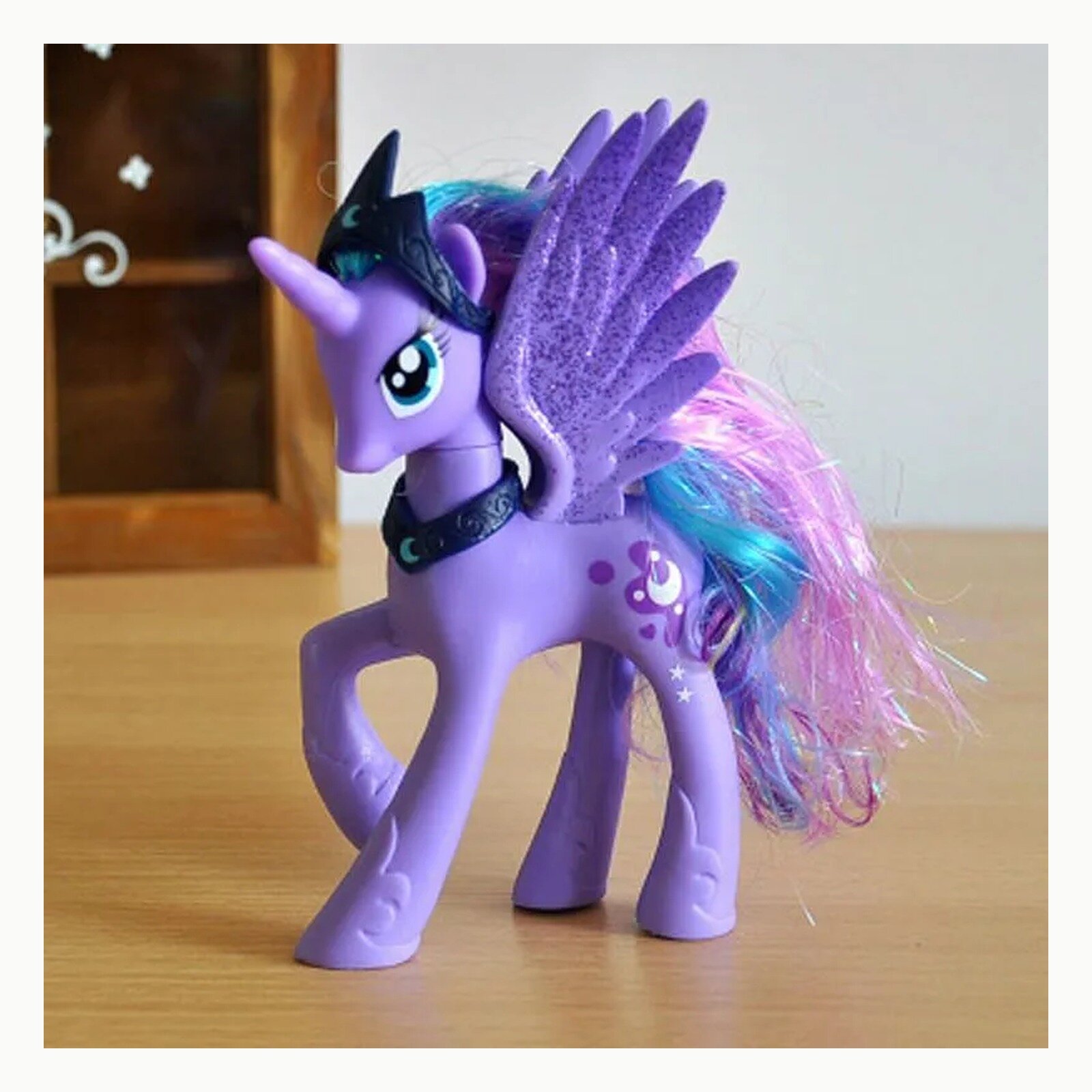 Фигурка My Little Pony Принцесса Луна из ABS пластика, для девочек, 1 шт. Размер упаковки 20x10x10 см