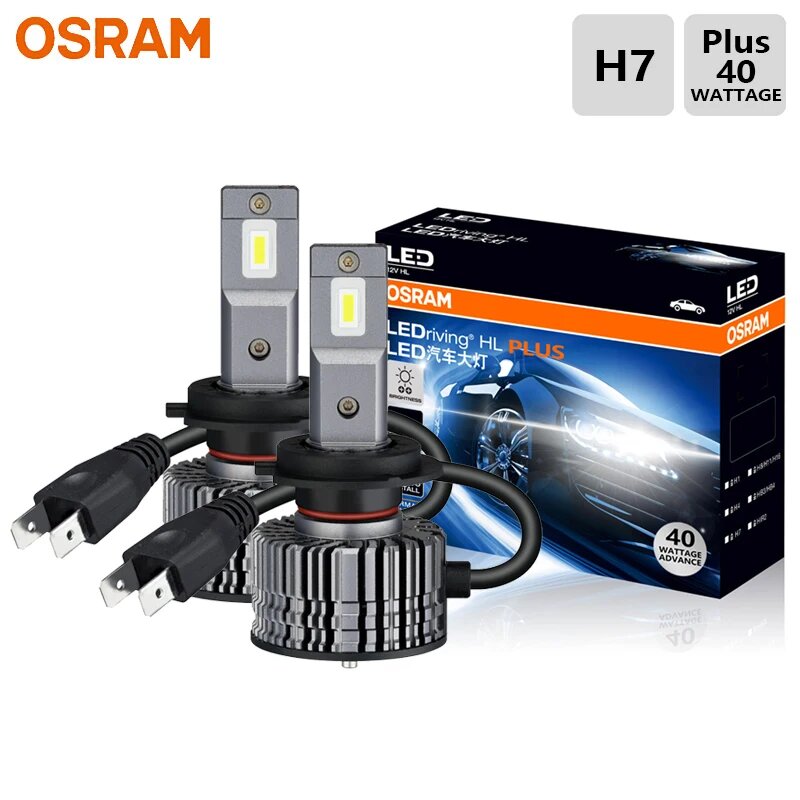 Светодиодные Лампы OSRAM H7 Для Фар, 12В 80Вт 6000Лм, Яркие, 6000К, Белые, Турбо-модернизированные, Для Автомобилей Toyota, Audi