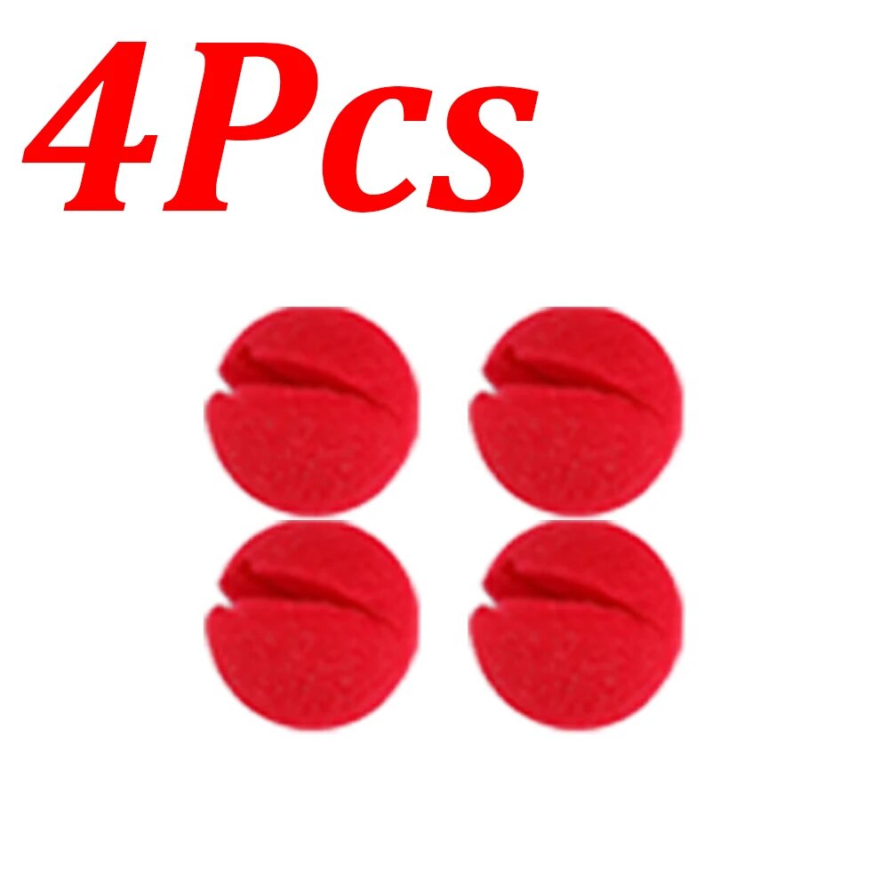 Красные пенопластовые шарики для носа клоуна 4Pcs