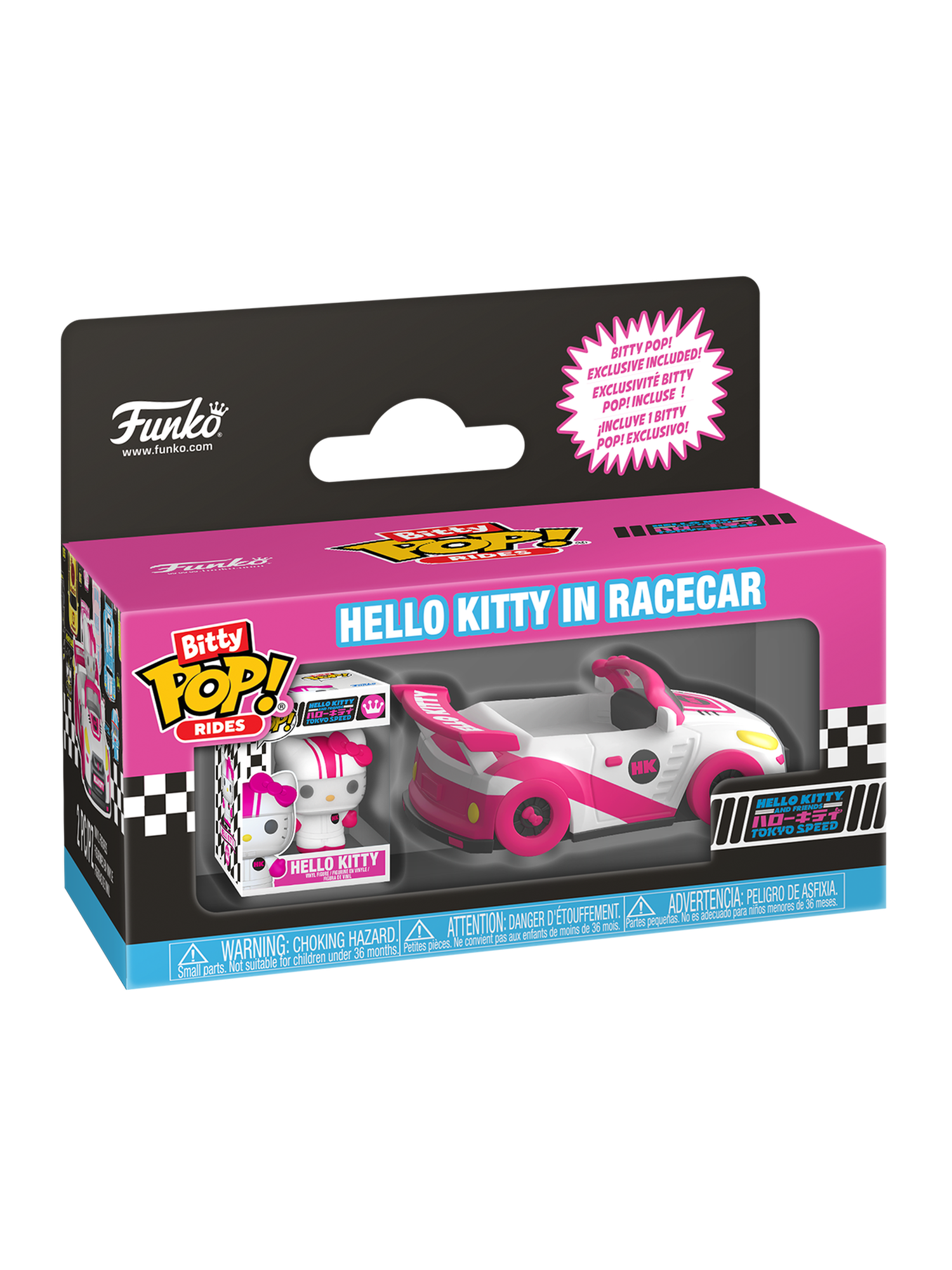 Фигурка Funko POP! Bitty Rides: Sanrio - Hello Kitty in Racecar 90111 Хэллоу Китти в гоночной машине