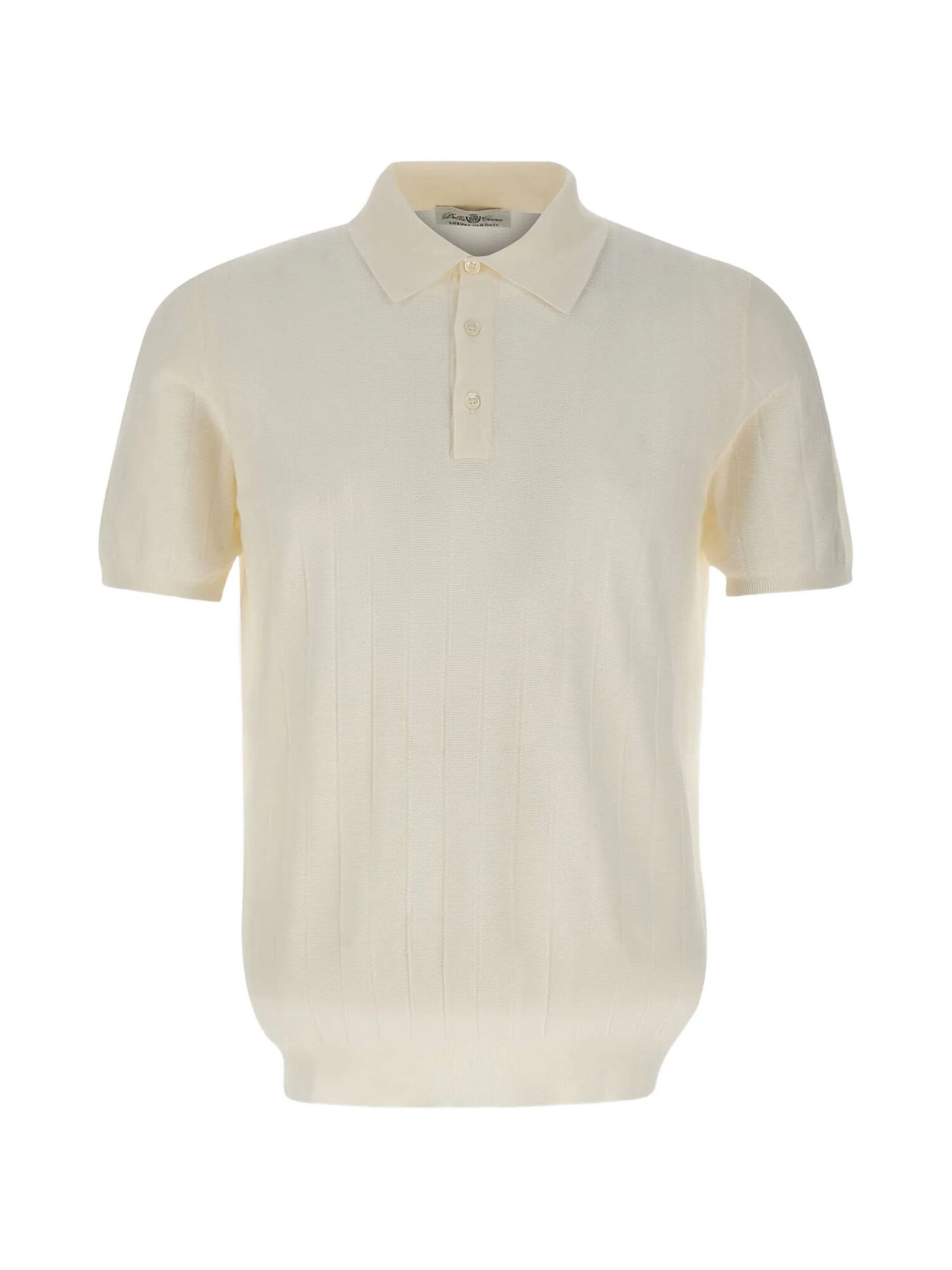 Рубашка Ribbed-knit polo shirt