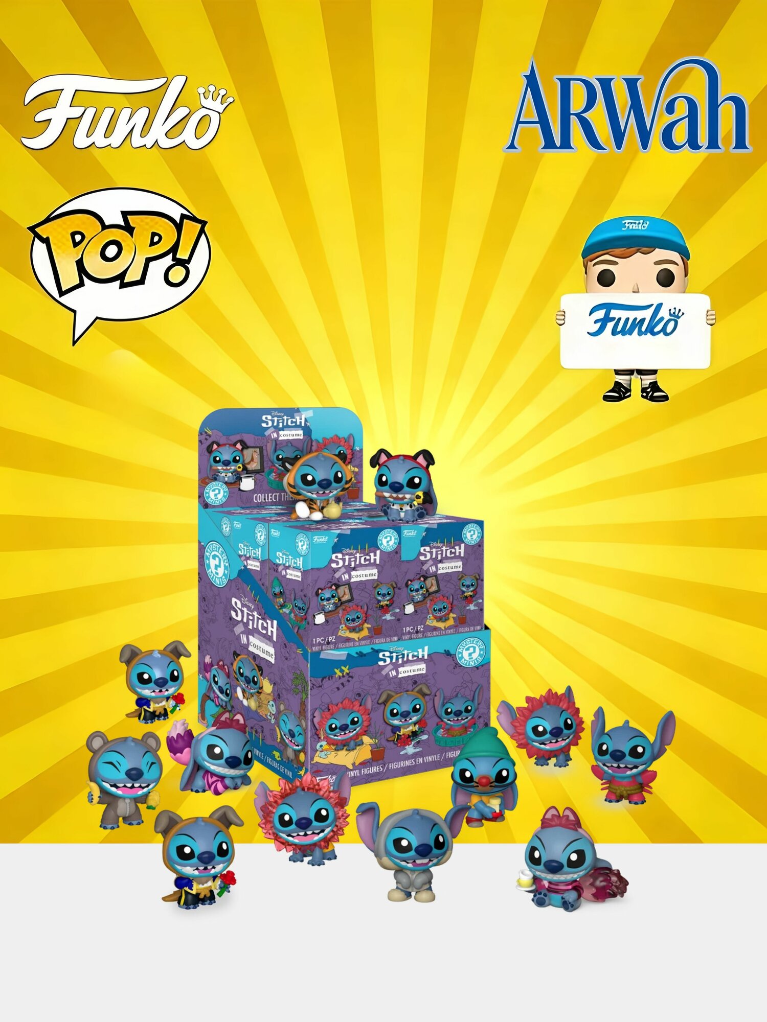 Фигурки Funko Pop! Mystery Minis Disney Stitch In Costume (76081) 1 шт