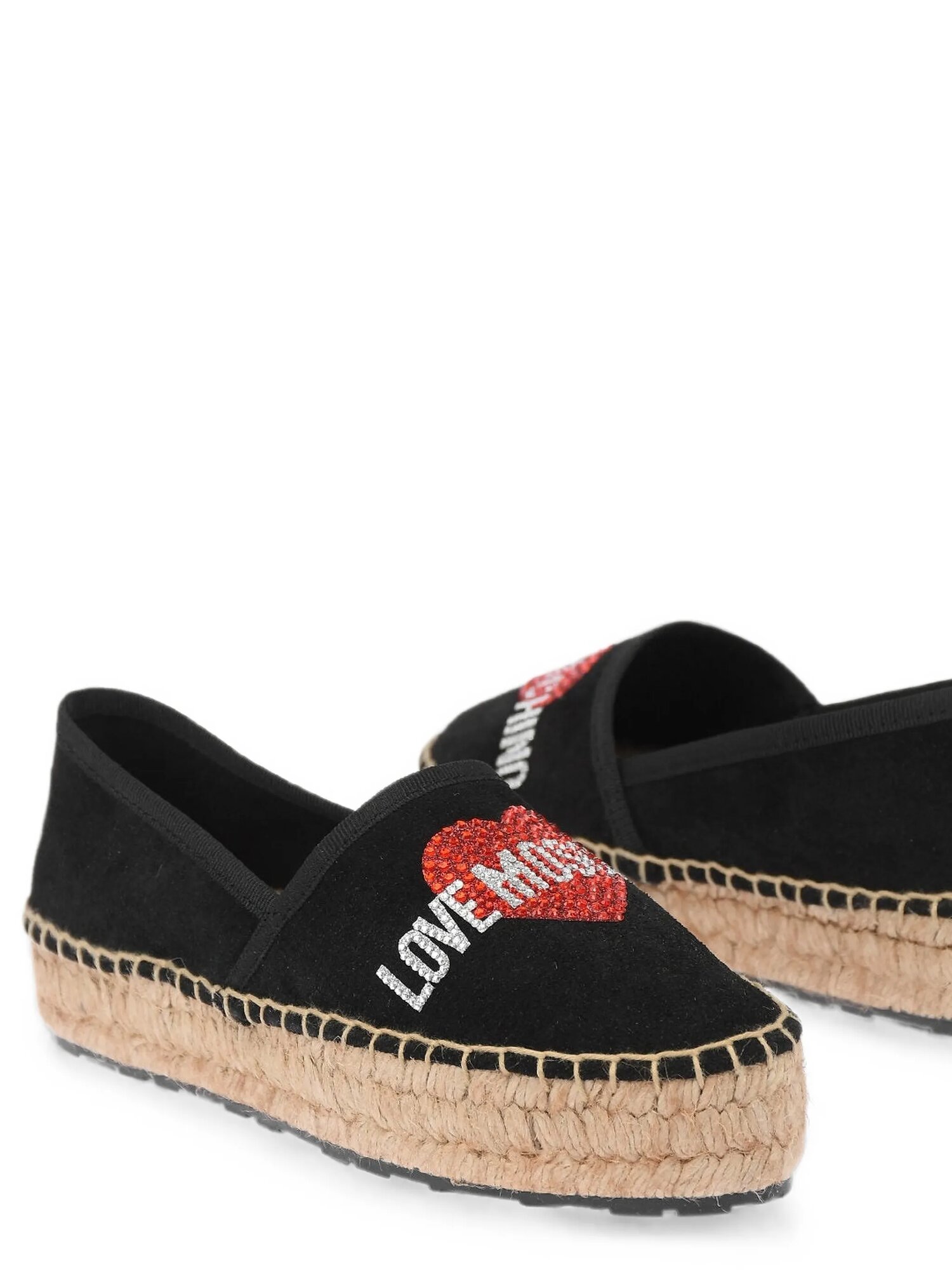 Эспадрильи MOSCHINO Rhinestone-logo platform espadrilles, размер 35,5 — фото 1
