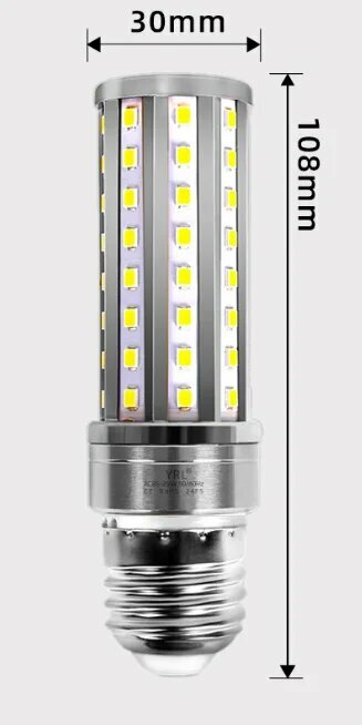 Светодиодная лампа-кукуруза zxjien E27 E14 7W-45W E27 10W, Cold white