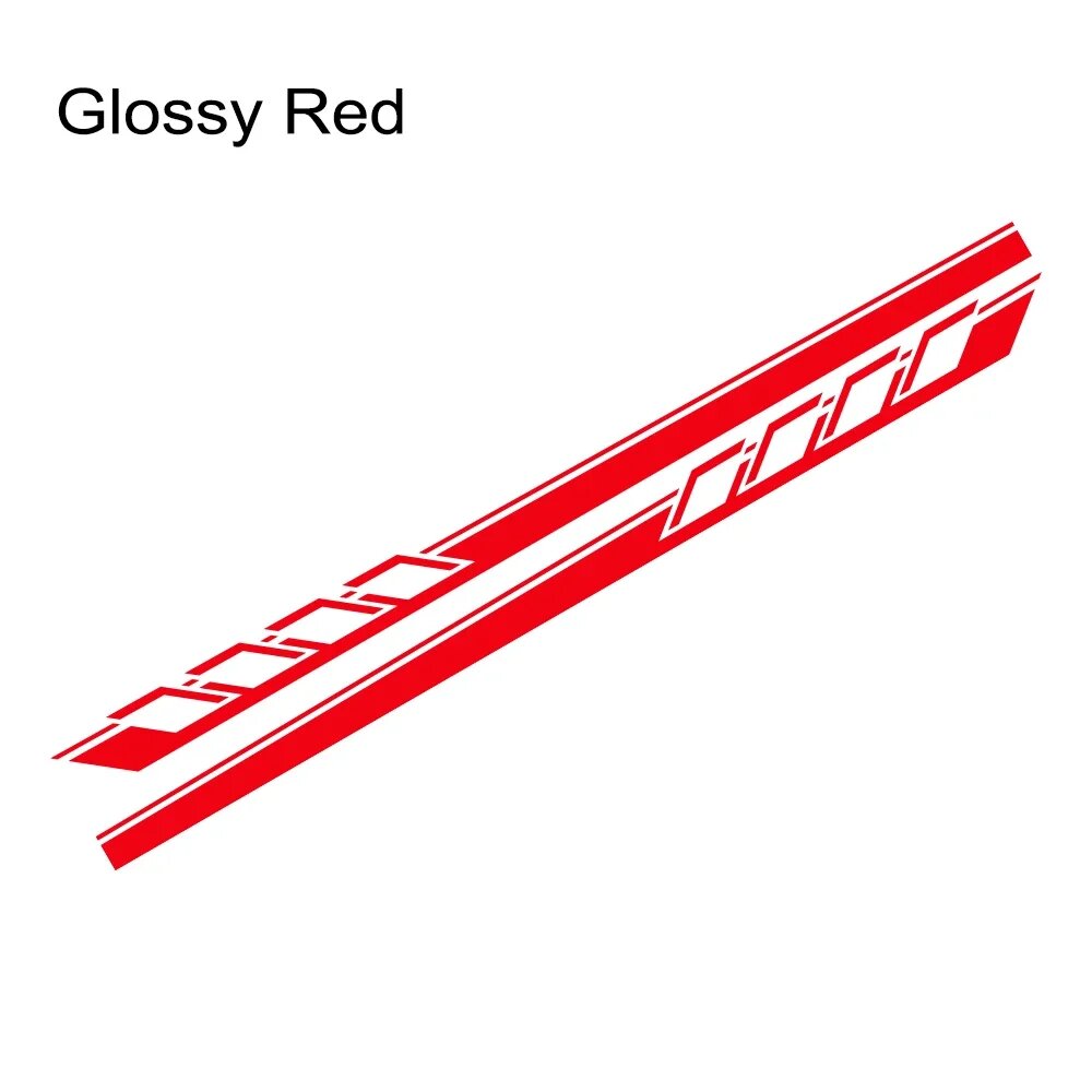 Наклейка на авто Glossy Red, боковая полоса