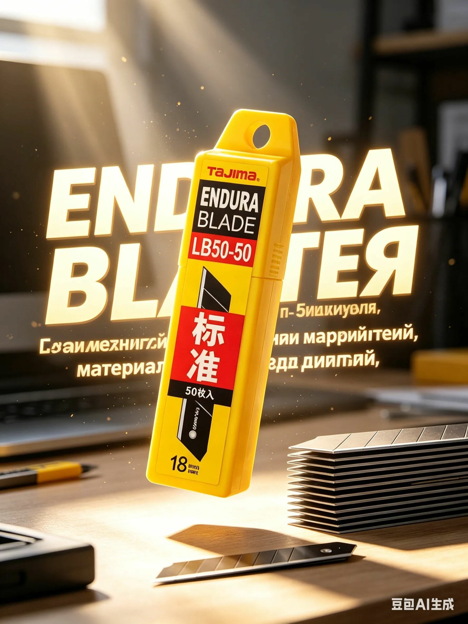 Лезвия для строительного ножа Tajima LB50-50 18 мм 50 шт японская сталь SK120 толщина 0.5 мм для обоев гипсокартона и ремонта