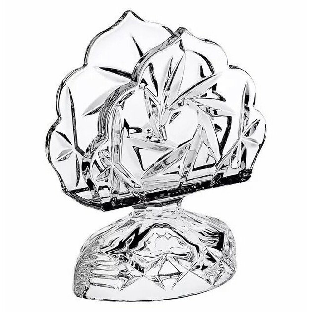 Салфетница на ножке хрустальная 10х4х12,5 см. / 1 шт. "Пинвилл" Crystal Bohemia