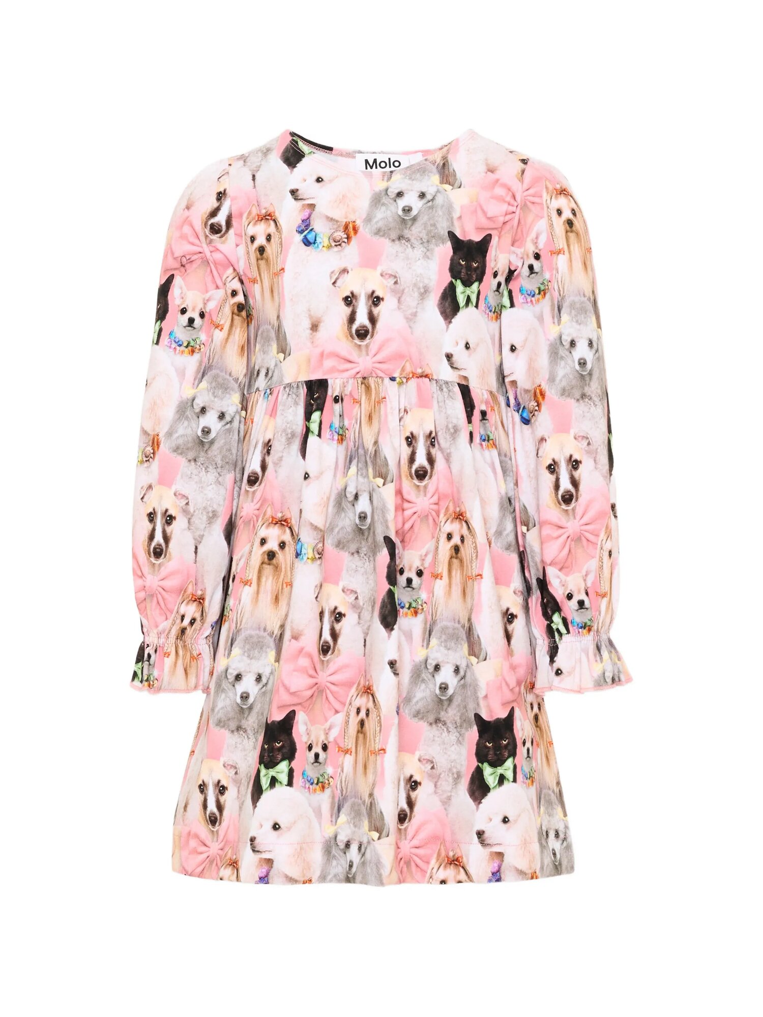 Платье Camie graphic-print long-sleeve dress