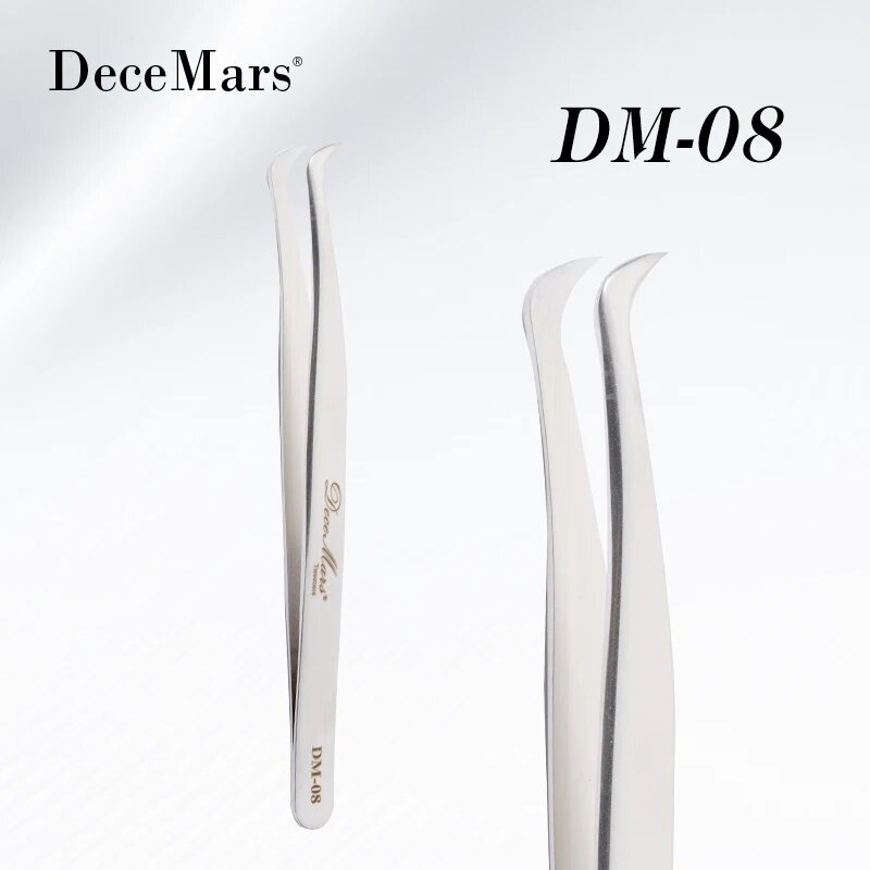 Пинцеты DeceMars для наращивания ресниц DM-08