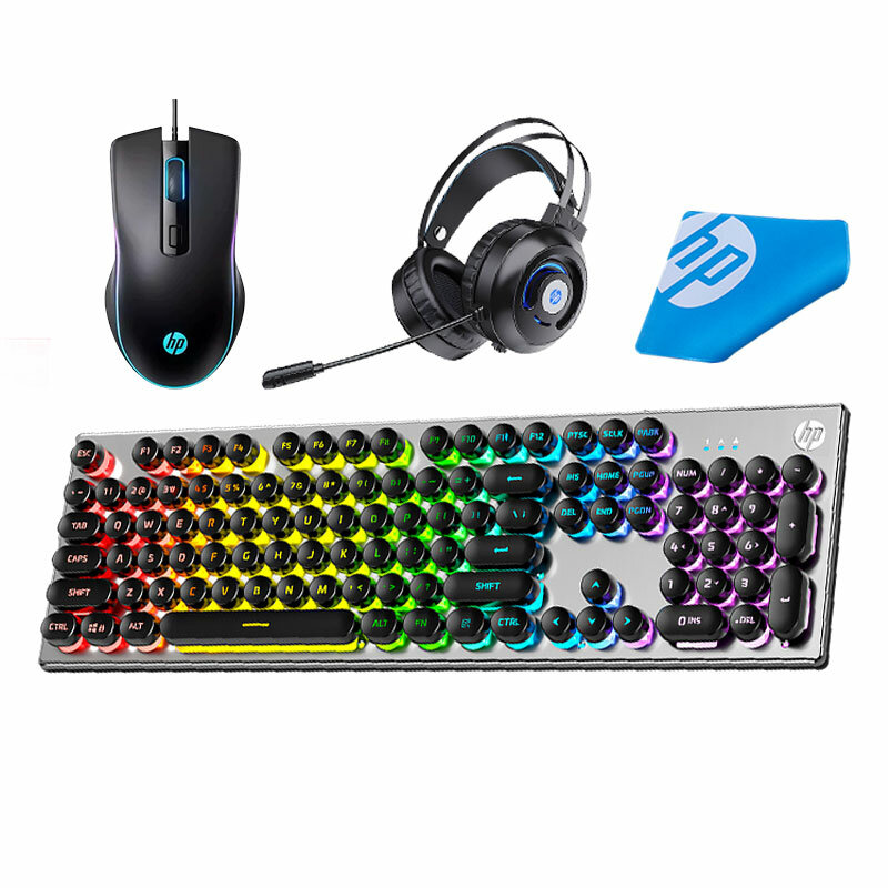 Комплект клавиатуры и мыши HP K500Y Punk Edition (Black), Gaming Mouse + Gaming Headset + Mouse Pad