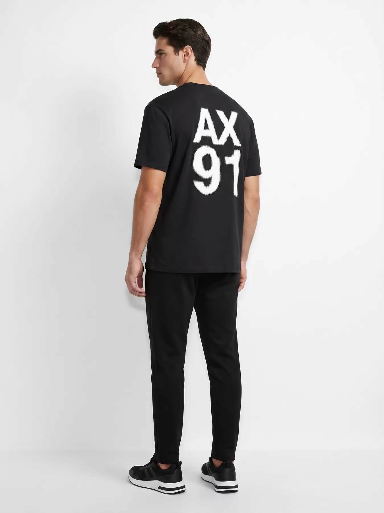 Футболка Armani Exchange, размер XXL, темно-синий — фото 1
