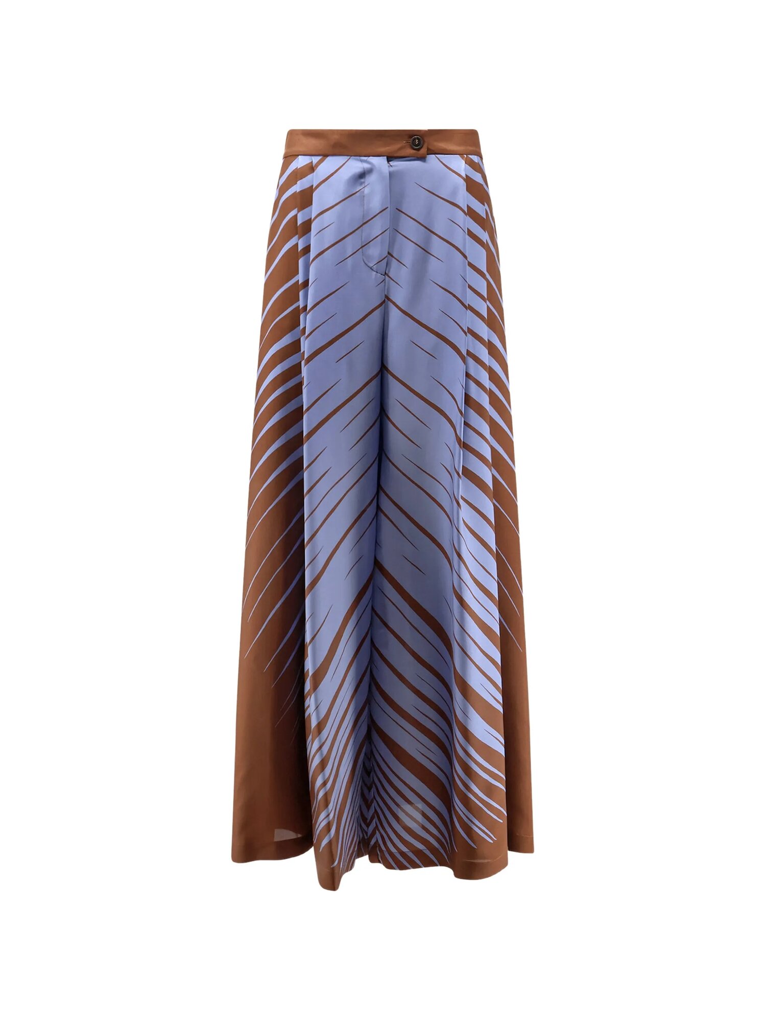 Брюки Printed wide-leg trousers
