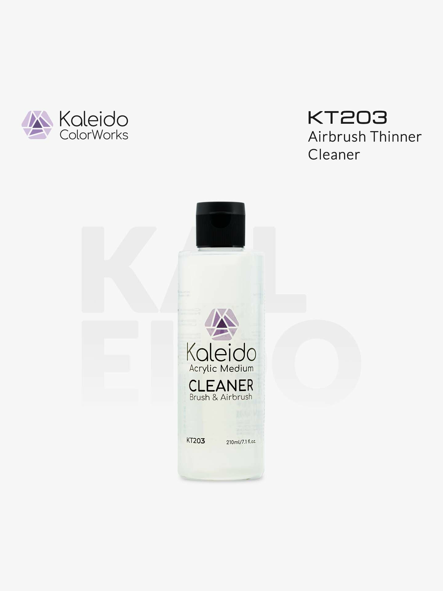 Kaleido Очиститель для аэрографа на водной основе 210 мл KT203 промывка аэрографа водная основа 210 мл