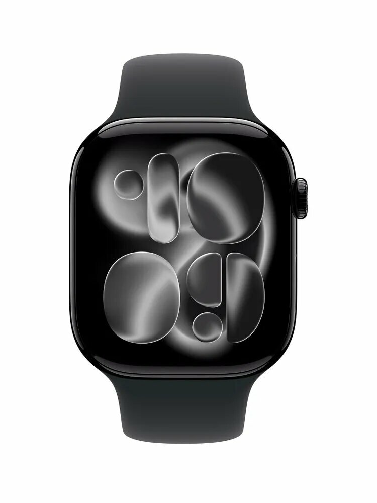 Smart Смарт-часы e Watch Series 11 (2025) - ремешок e, 46mm, Jet Black, Подарок для здоровья для старших и начальников