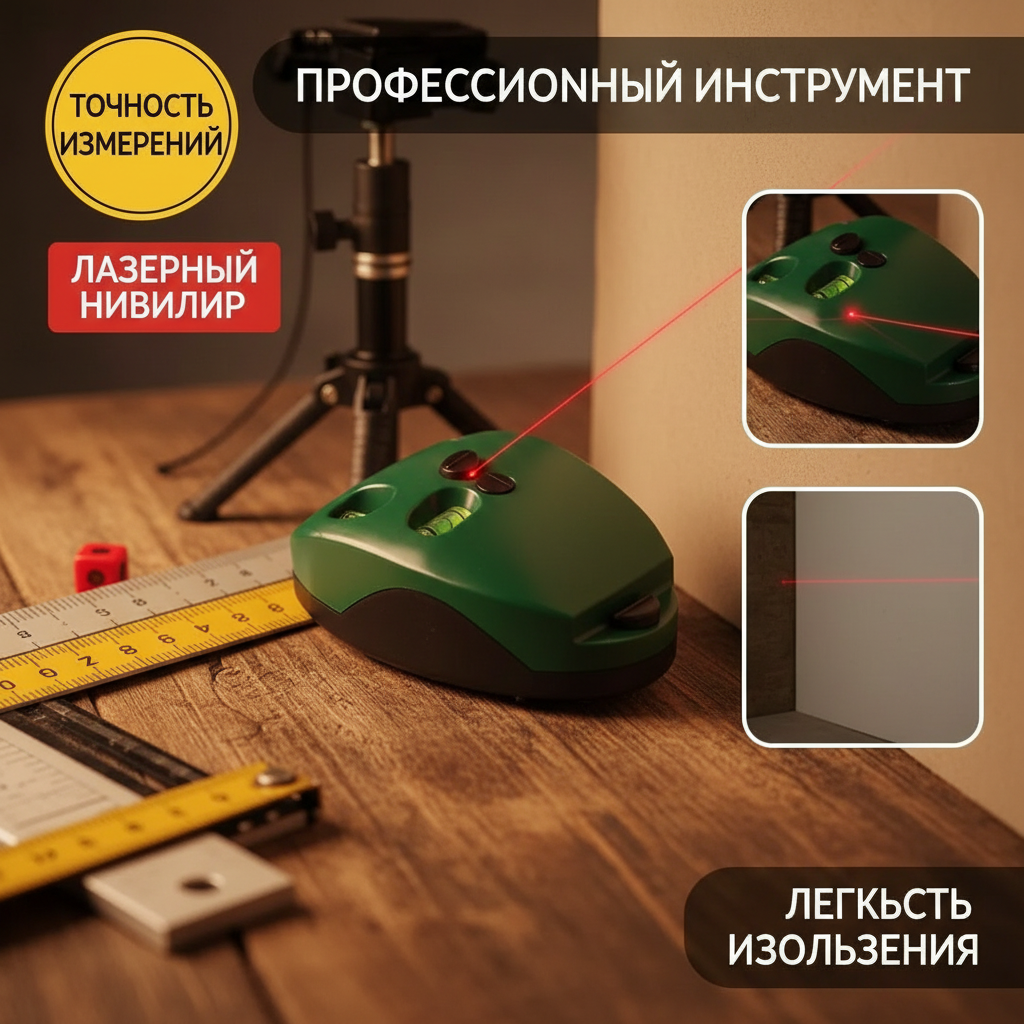 Лазерный уровень, нивелир Красныйлуч