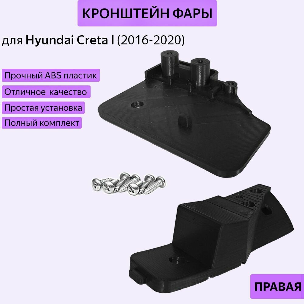 Ремкомплект фары Hyundai Creta I 2016-2020 (Правая фара)