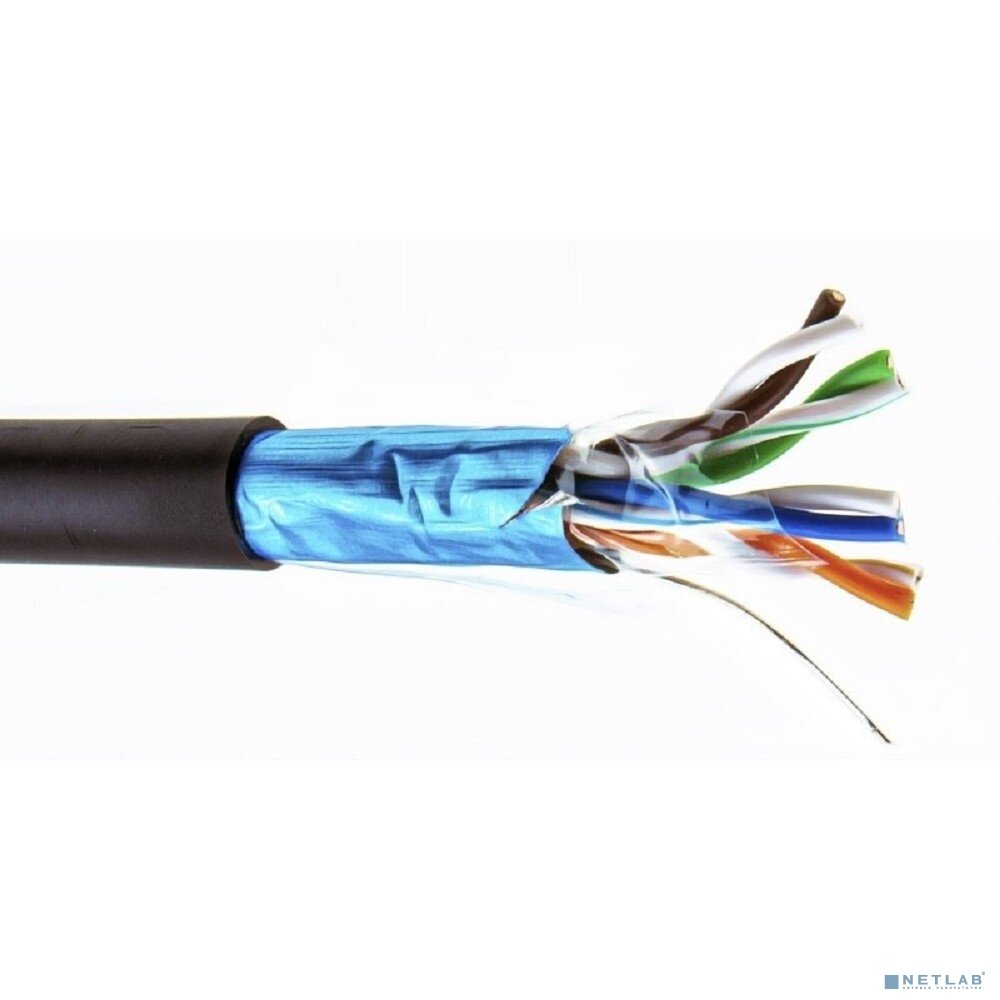 5bites Кабель FS5500-305APE витая пара FTP / SOLID / 5E / CCAG / PE / BLACK / OUTDOOR / DRUM / 305M