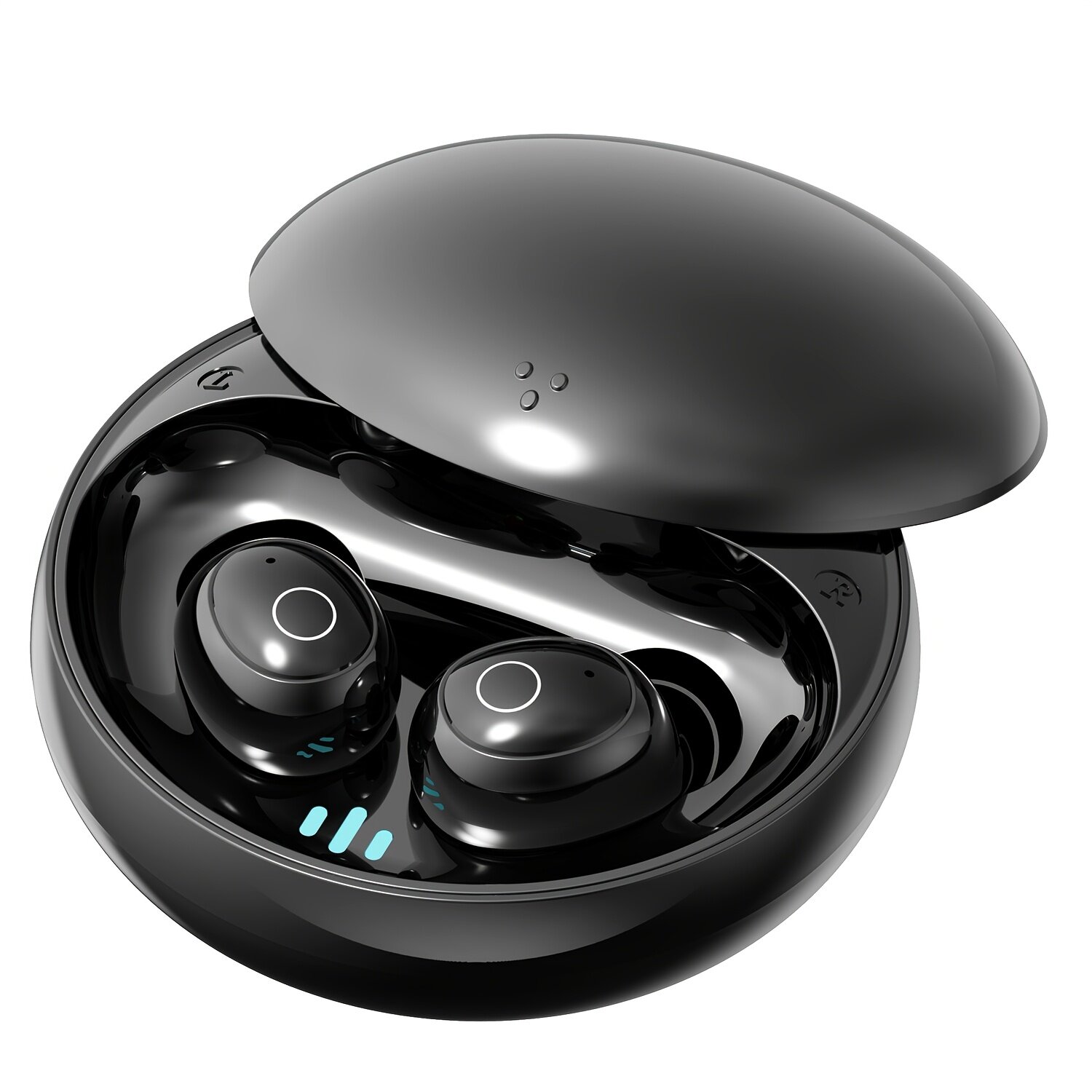 Беспроводные наушники True Wireless для музыки, игр и видеозвонков, совместимые с Android и iPhone, спортивные, умные, подарок на Хэллоуин, черные