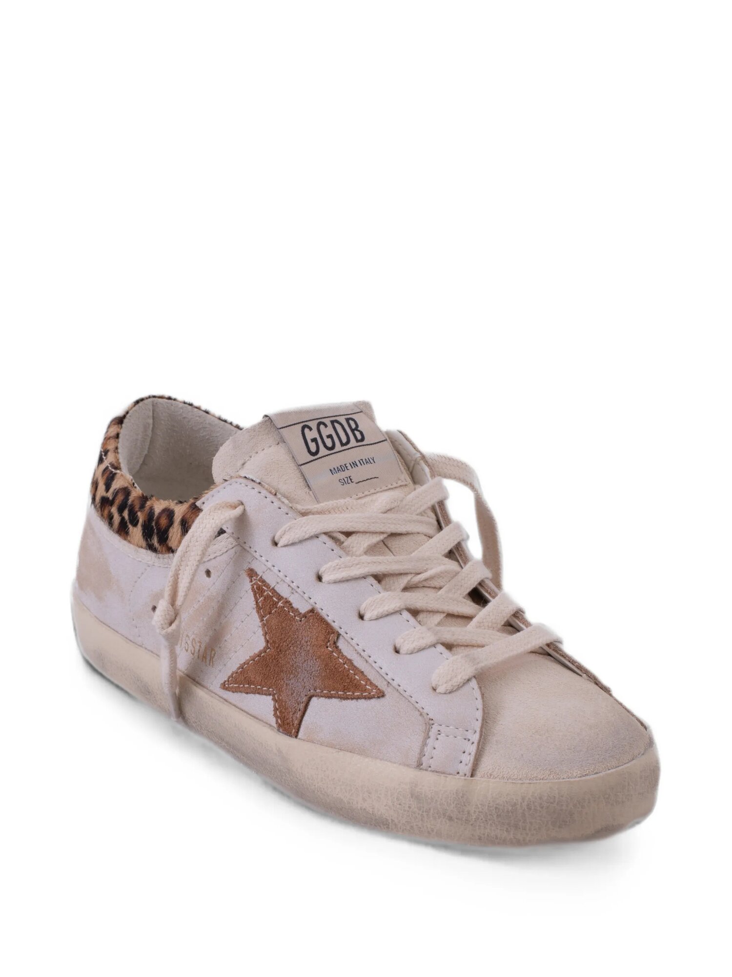 Кроссовки Golden Goose Super-Star leopard-print sneakers, размер 41 — фото 1