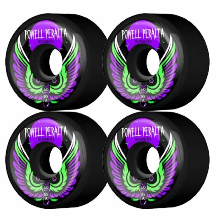 Колеса для скейтборда Powell Peralta Bomber Series 60мм 85А твердости плоскостные для длинных досок