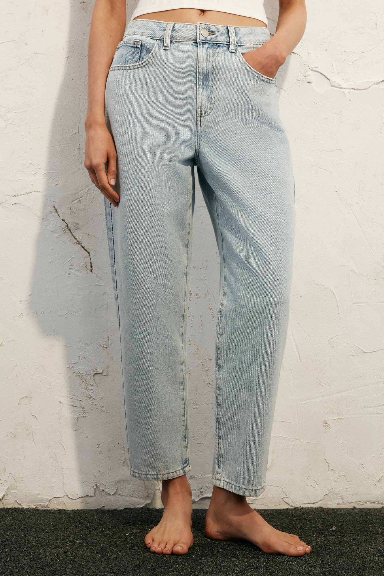 Джинсы Befree mixmatch, размер M/170, светлый индиго — фото 1