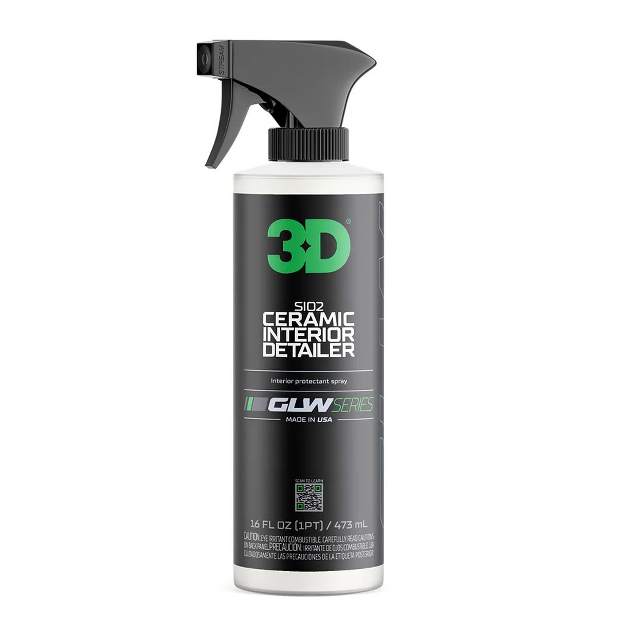 Очиститель интерьера SiO2 Ceramic Interior Detailer серия GLW 3D (спрей, 473мл)