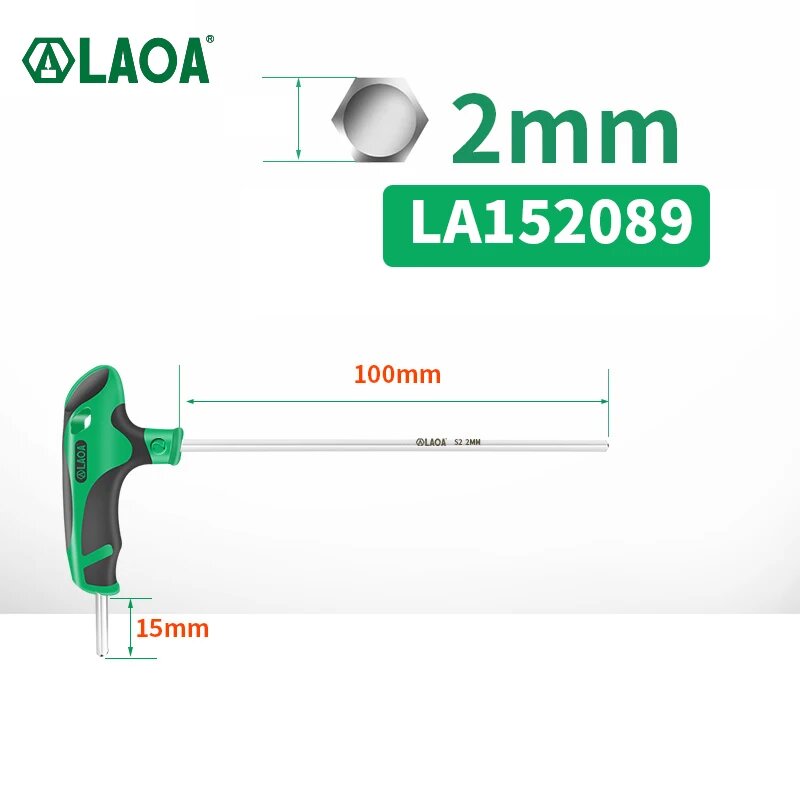Шестигранный ключ LAOA 2-10 мм LA152089
