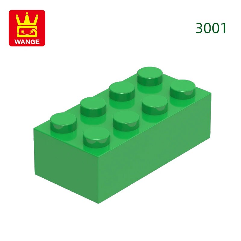 Детский конструктор Wange 3001 Зеленый, 47. Medium Green