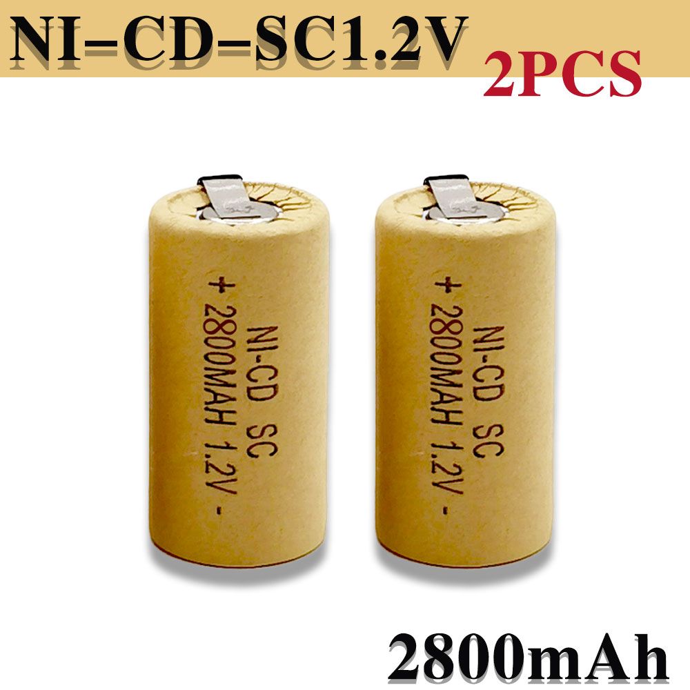 2pcs 2800mAh Ni-Cd аккумулятор для Makita Bosch Hitachi и DeWalt Power Tools, аккумулятор отверта, 1,2 В, высокое качество