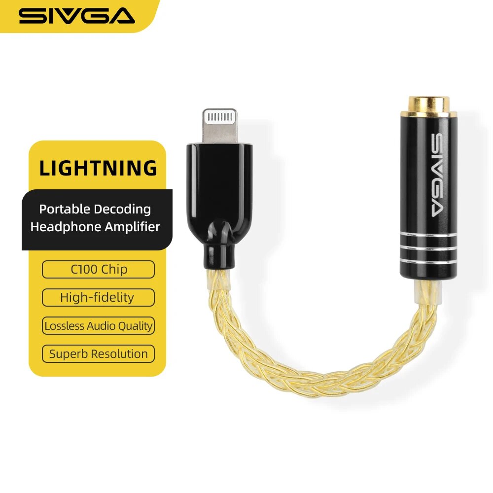 SIVGA Аудиоадаптер 4.4mm to Lightning