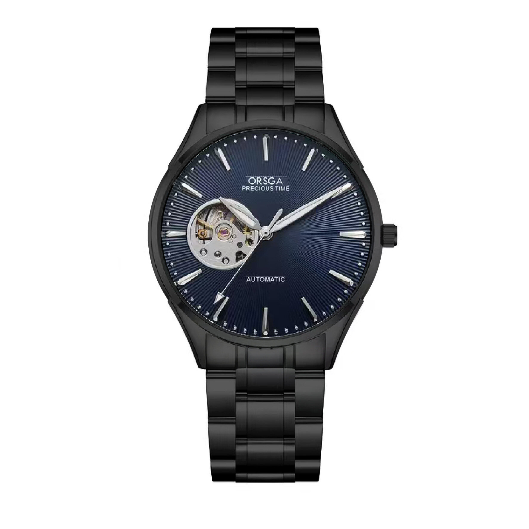 Мужские механические часы ORSGA Skeleton Business Automatic Mechanical Watch: простые и стильные механические наручные часы
