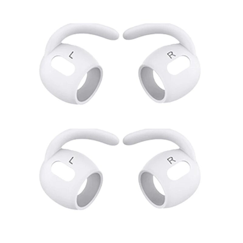 Силиконовые ушные крючки 2Pairs White